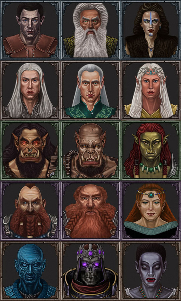 RPG Avatar Icon Set v.1 by Erkmen Artworks