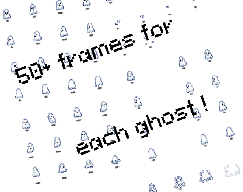 Ghosts Monsters Characters Sprites - Pixel Art by Ävos Grosimbourg