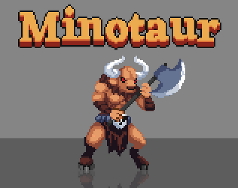 Minotaur 2D Pixel Art by Mattz Art