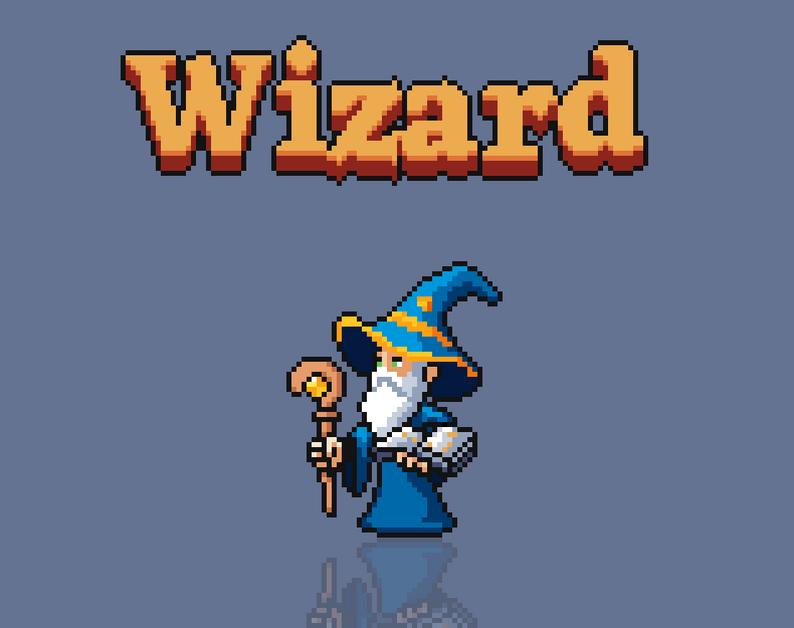 Wizard 2D Pixel Art by Mattz Art