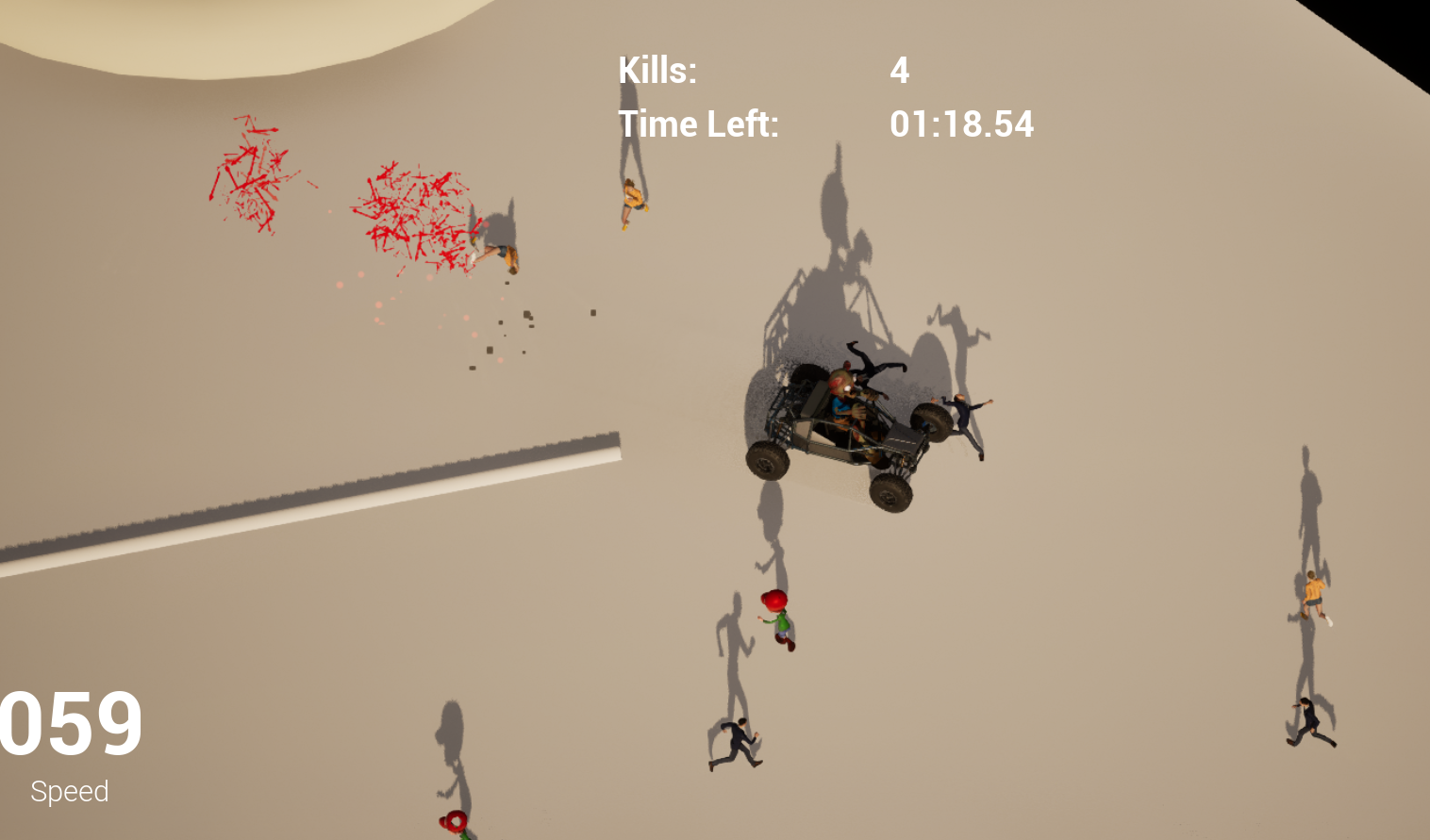 Zombie driving a car and crushing people by Bonker34 for Ryan Laley ...