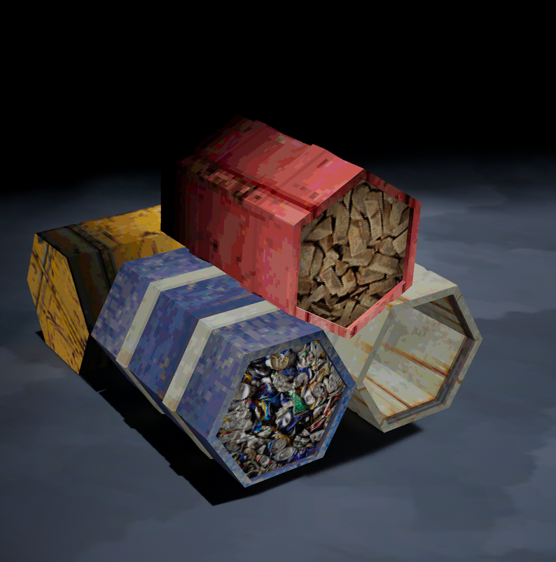 PSX PS1 Free Barrels Low Poly - Asset Pack by Stay Retro