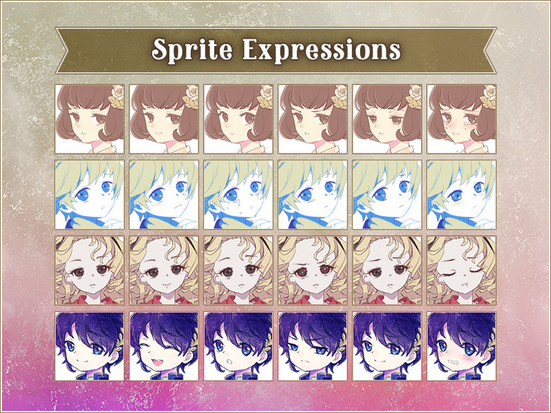 VN Sprite Collection 01 by Elphie