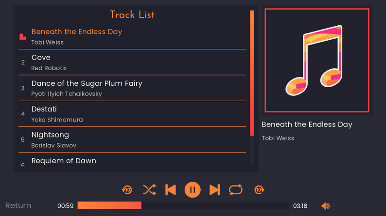 Extended Music Room for Ren'Py by Feniks