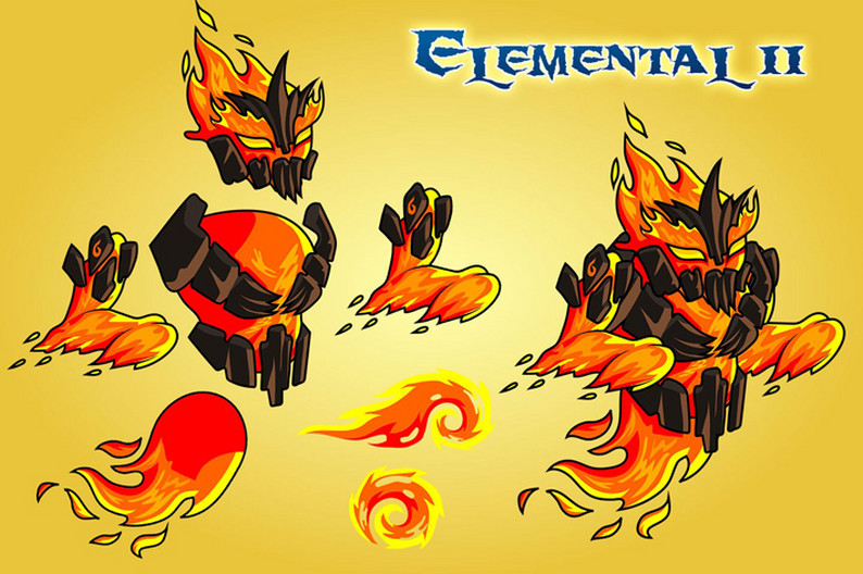 Elemental 2D Sprites by Free Game Assets (GUI, Sprite, Tilesets)