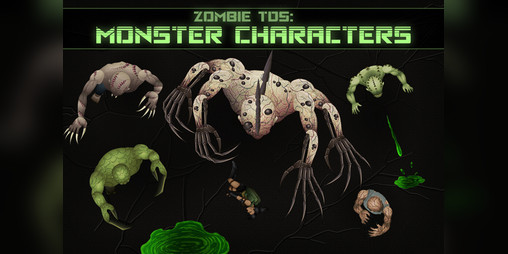 Top Down Shooter Monster Sprites by Free Game Assets (GUI, Sprite ...