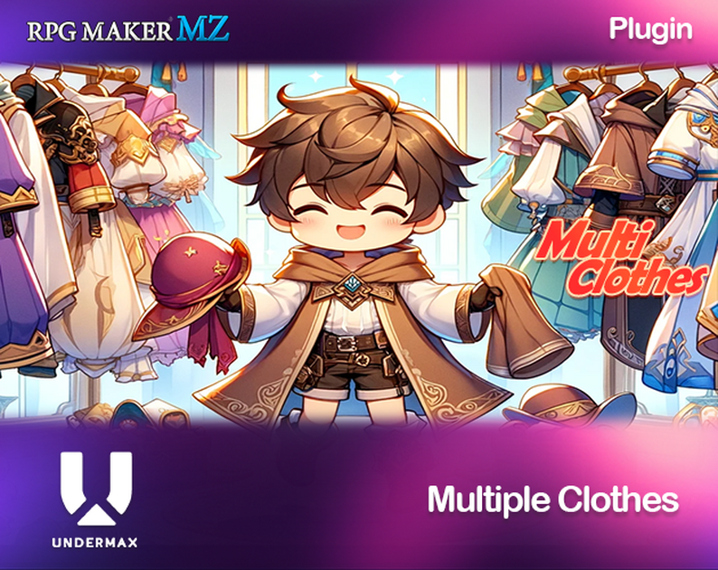 RPG MAKER MZ Plugin: Multi Clothes by Undermax