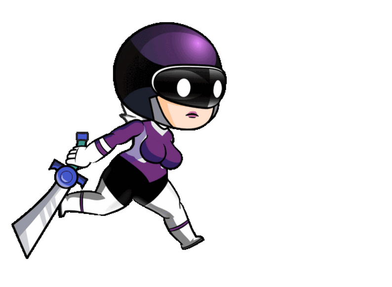 Purple Ranger Character Sprite sheets by wahyuprot