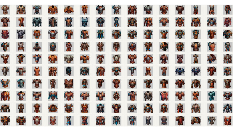 RPG Pack 1 - Armor - 1200+ Sprites by FortressSide