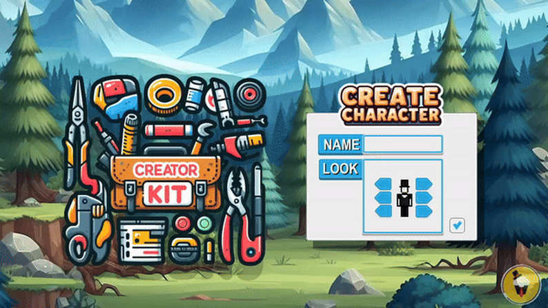 Create Character - ClickTeam Fusion 2.5 character creator example source code by Kacper z Anatomii