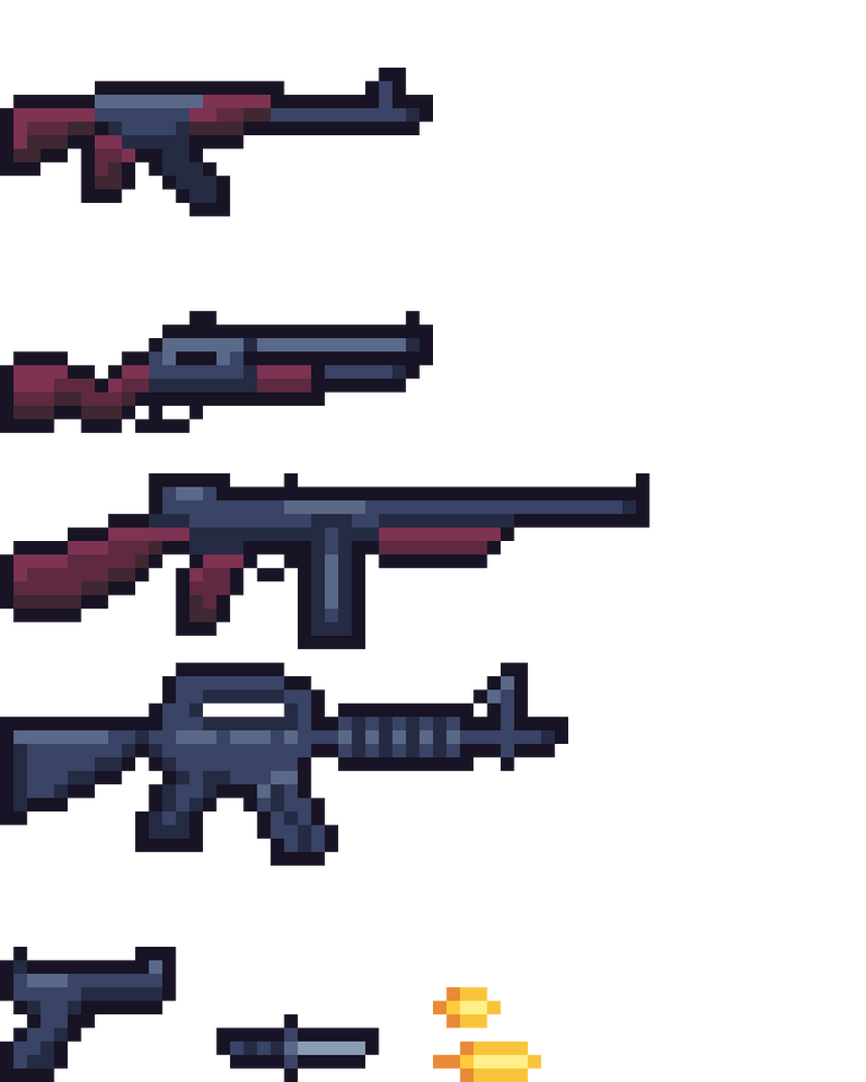 2D Weapon Pack V1 .0 - FREE by genju00