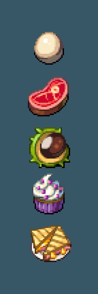 Pixel RPG Icons Food & Cooking 32x32 by Thomas Feichtmeir "Cyangmou"