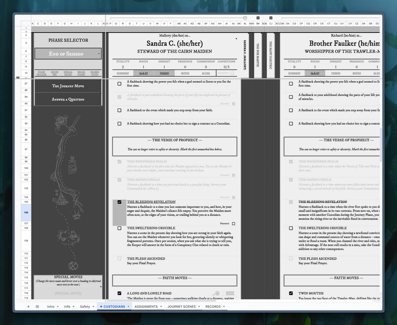The Silt Verses RPG Character Keeper by Arktosaur