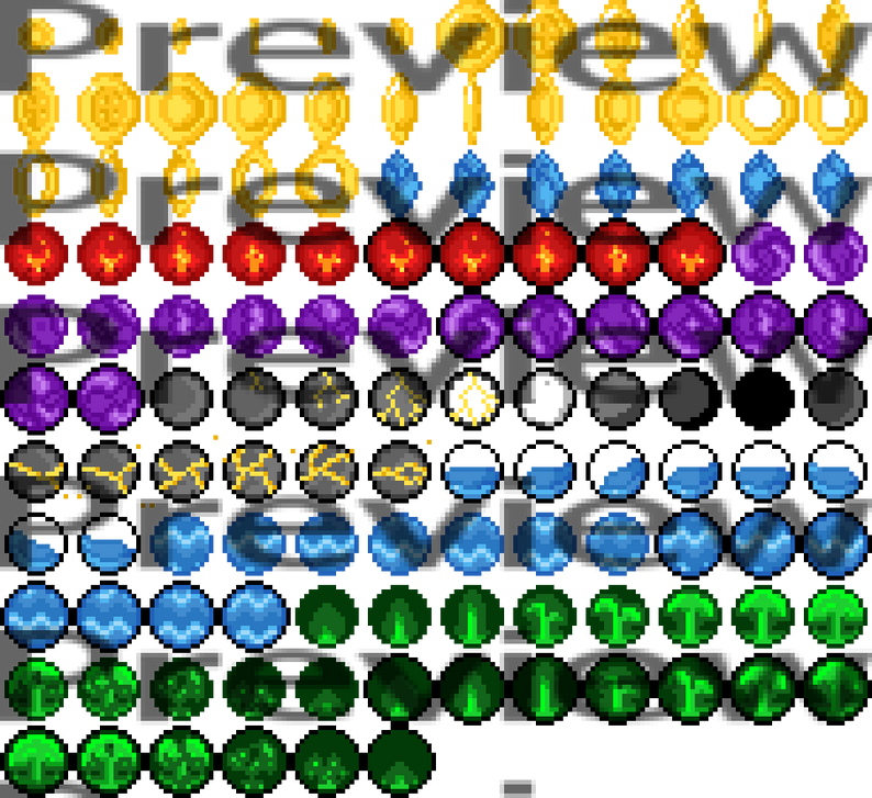 2D Fantasy Sprite Collectables by Mykahel