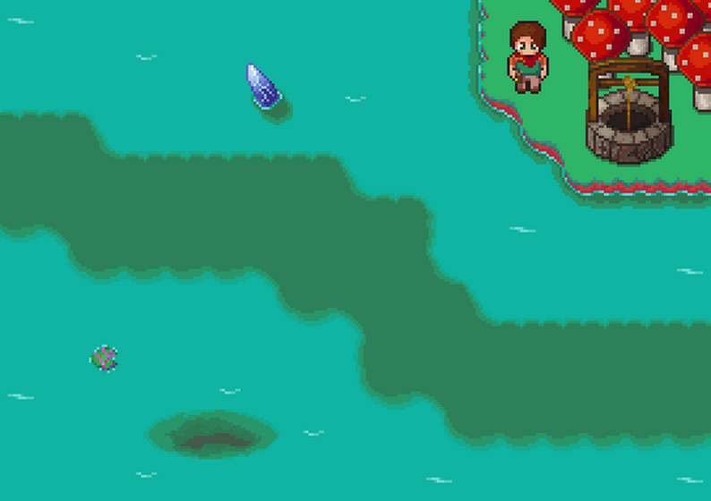 Pixel Flow: Crystal Ground by Dhassa