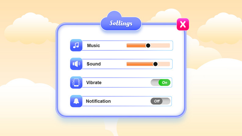 Match 3 Candy Game UI Pack by acmgame