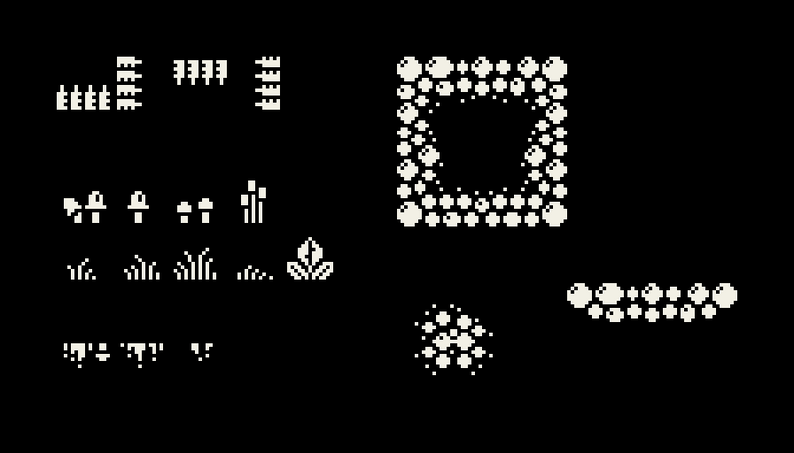 1-Bit Caves Tileset (16x16) by Omniclause