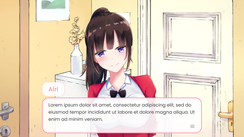 Airi: Romantic Visual Novel UI by Roman