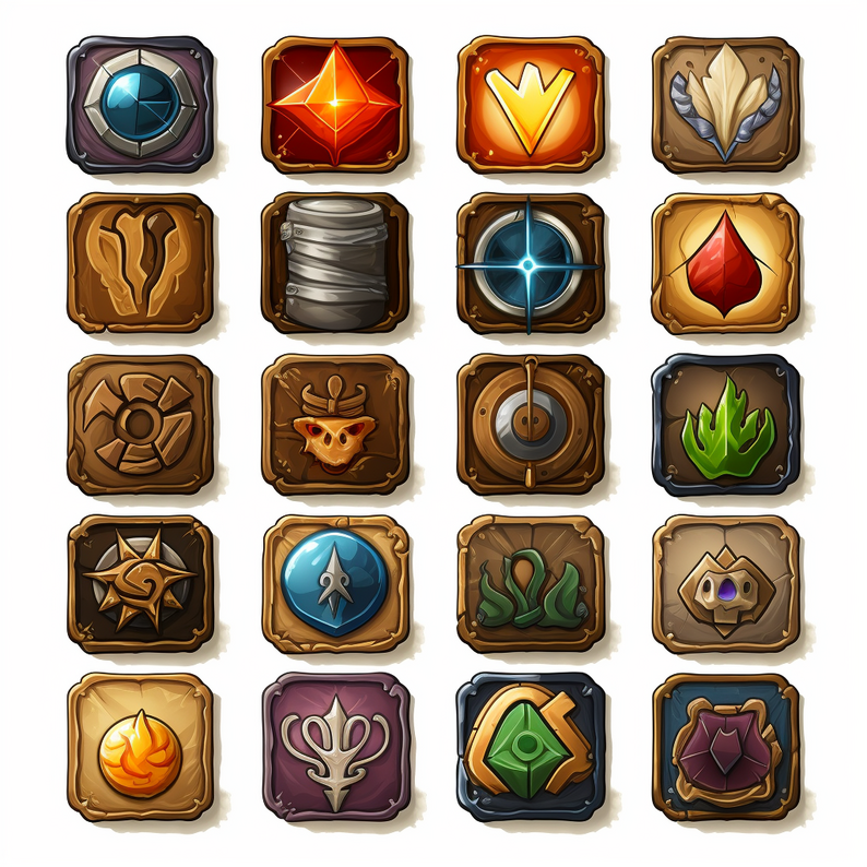 1000+ RPG Icons by GameAssetCollector