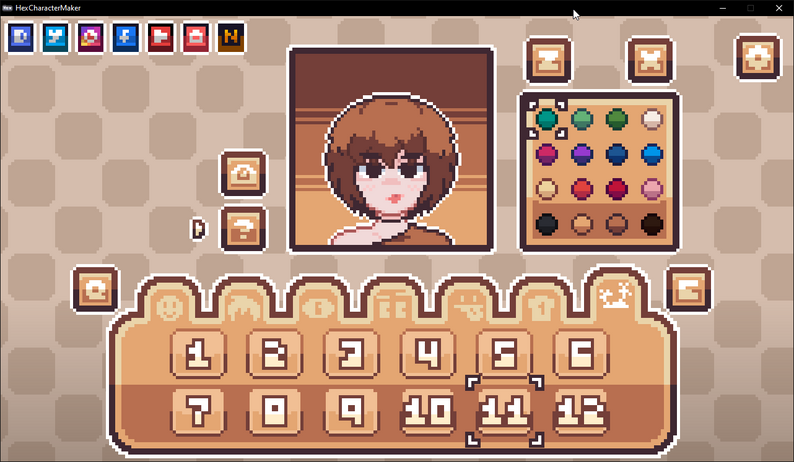 Pixel Character Maker (Minigame) by SnowHex 🌱, Mr. Walkman