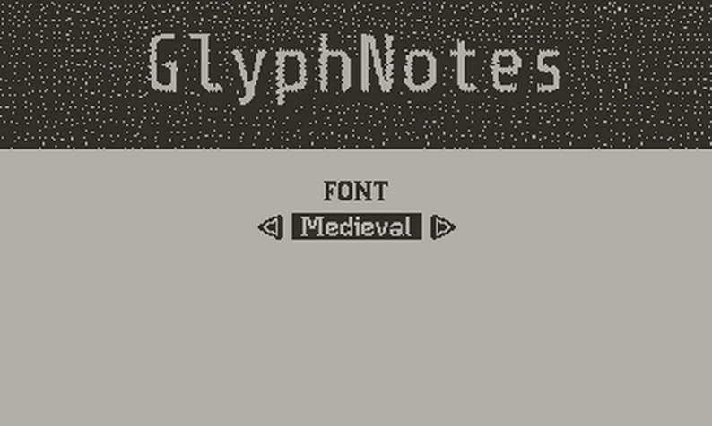 GlyphNotes by CyberSiren