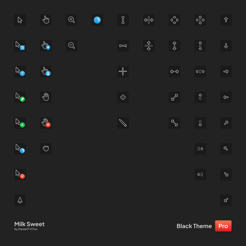 Milk Sweet Cursors - Pro by Studio Elttob