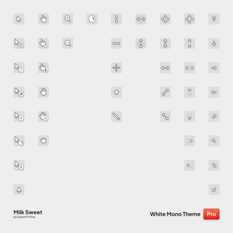 Milk Sweet Cursors - Pro by Studio Elttob