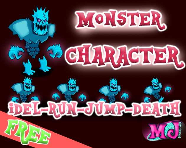 2D Monster Character by MarwaMJ