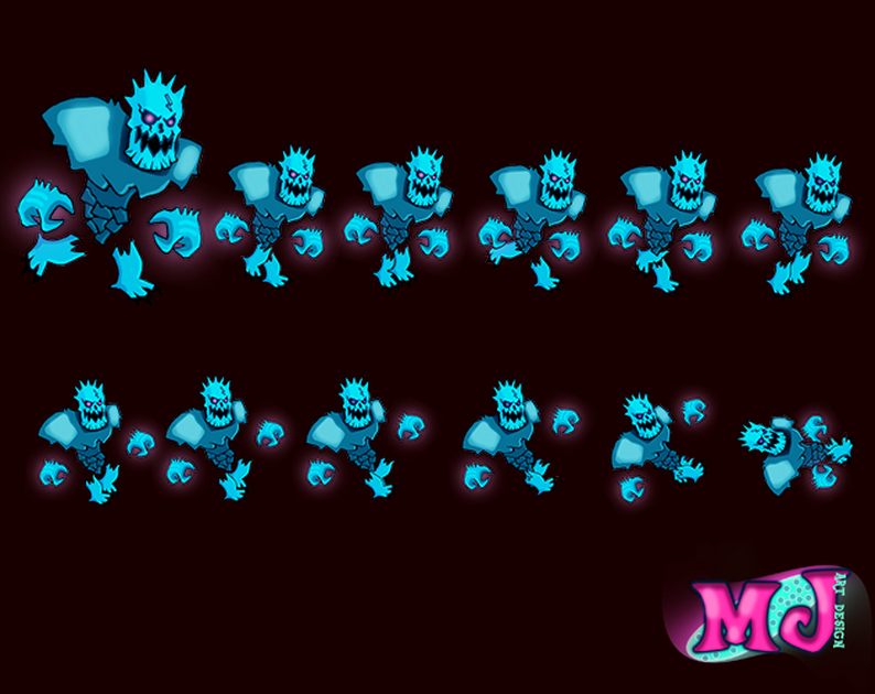 2D Monster Character by MarwaMJ
