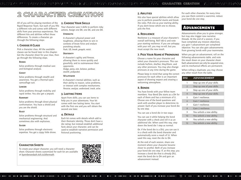 Aftermath — A Sci-Fi Adventure RPG Ashcan by Ember and Ash