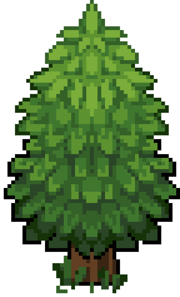 Pixel Art Tree By Minuet