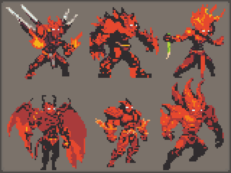 Pixel Art RPG Character Pack #1 by XYEzawr