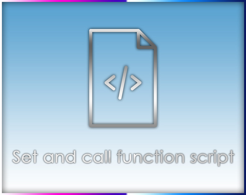 Set and call function script (Coppercube behavior) by ZEROdvf