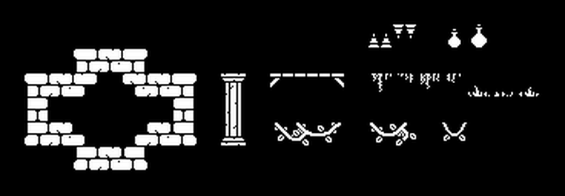 1-Bit Ruins Tileset by Omniclause