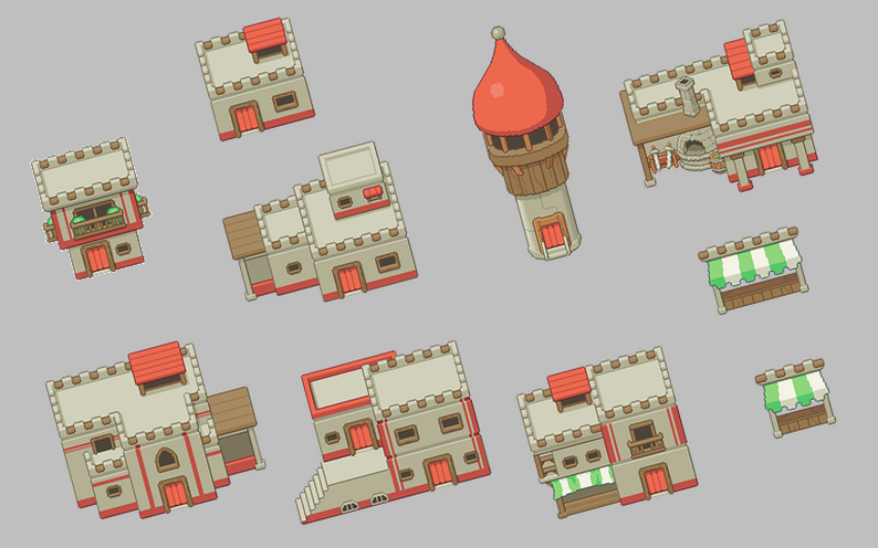 The Fantasy Tileset - Desert Oasis - 16x16 pixel art asset pack by ...