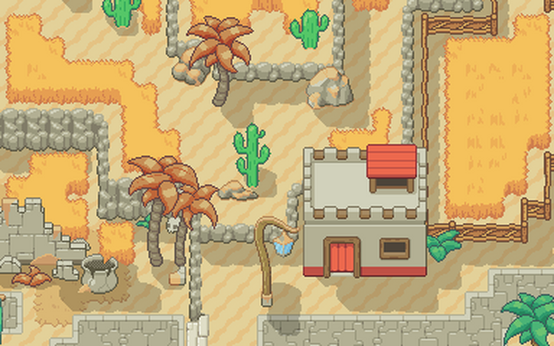 The Fantasy Tileset - Desert Oasis - 16x16 pixel art asset pack by ...