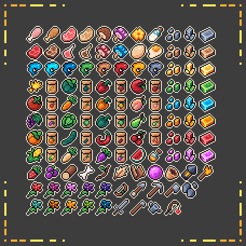 Cute Fantasy RPG - 16x16 top down pixel art asset pack by Kenmi