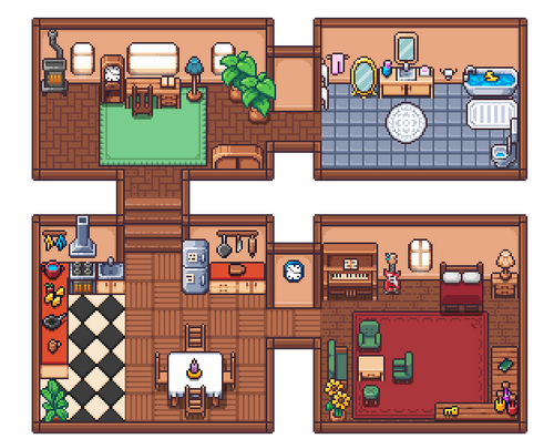 Cute Fantasy Update #14: Interiors part 2! - Cute Fantasy RPG - 16x16 ...