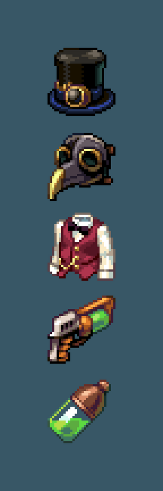 Pixel Steampunk Icons 32×32 by Thomas Feichtmeir "Cyangmou"