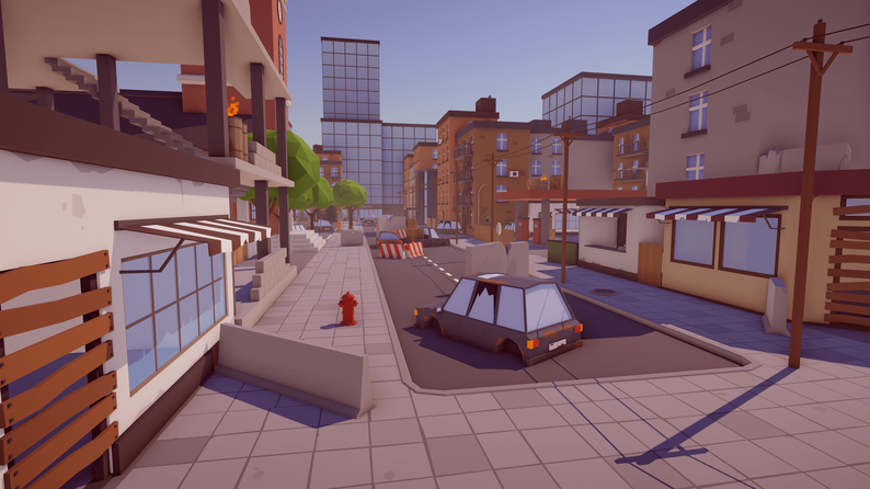Low Poly FPS Map Vol1 - City Shooter Map by JustCreate3D