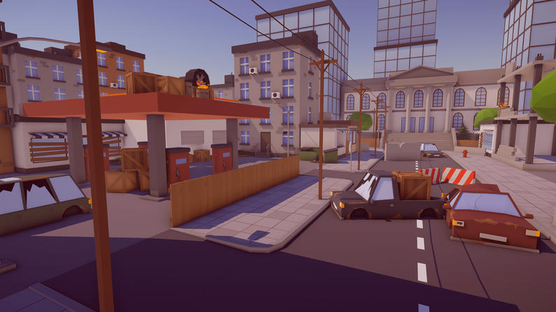 Low Poly FPS Map Vol1 - City Shooter Map by JustCreate3D