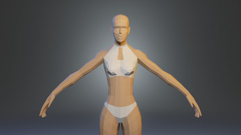 Free Low-poly Character - Woman - 3D by DGG