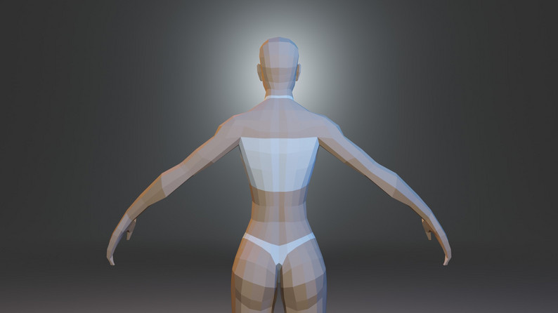 Free Low-poly Character - Woman - 3D by DGG