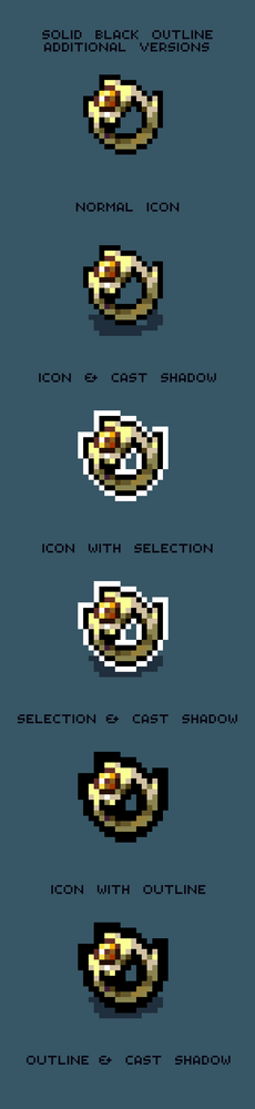Pixel Fantasy RPG Icons Accessoires 16×16 by Thomas Feichtmeir "Cyangmou"