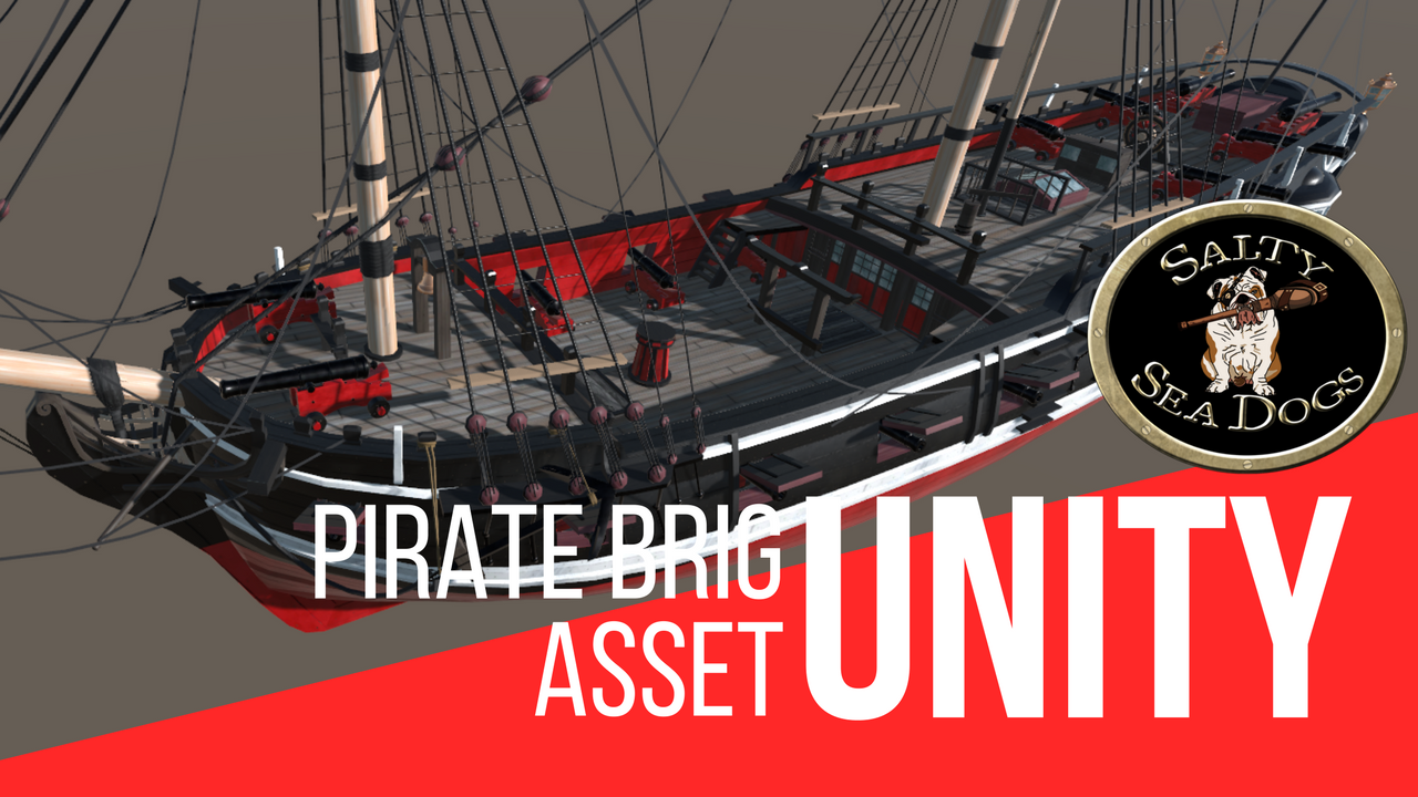 Pirate Brig - 4k PBR Unity by Salty Sea Dogs