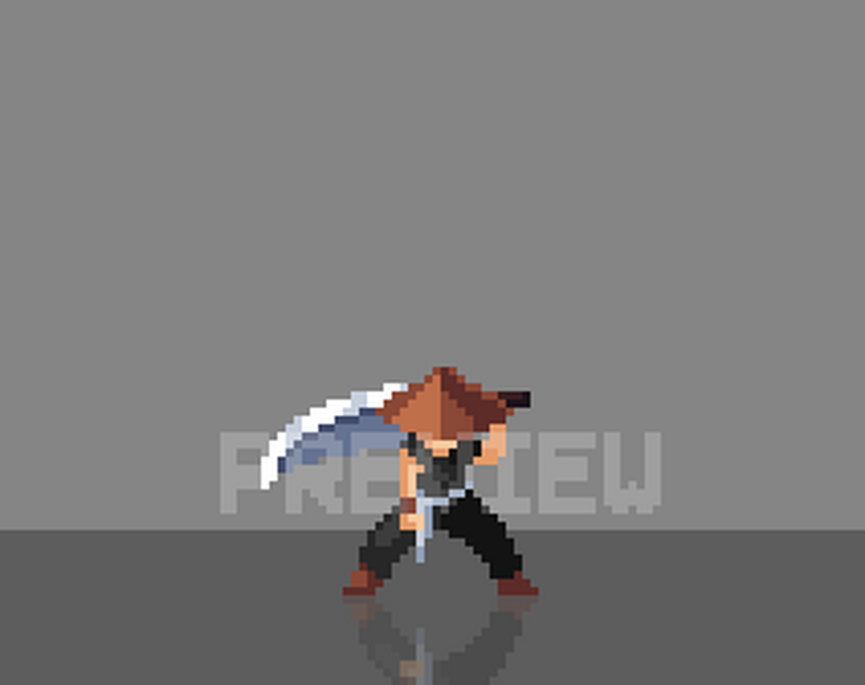 Samurai #6 2D Pixel Art by Mattz Art