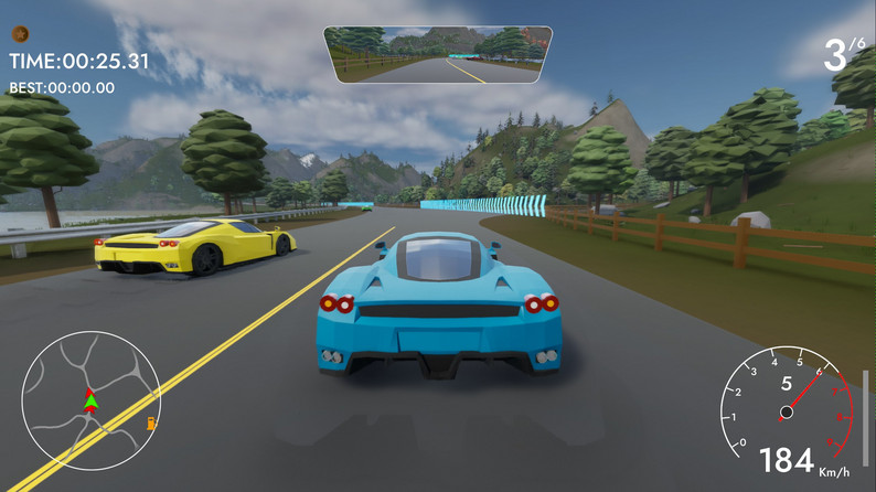 POLYGON RACER by ForcePowerInteractive