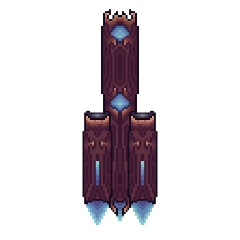 Alien Frigate 2D by Visual Seppuku