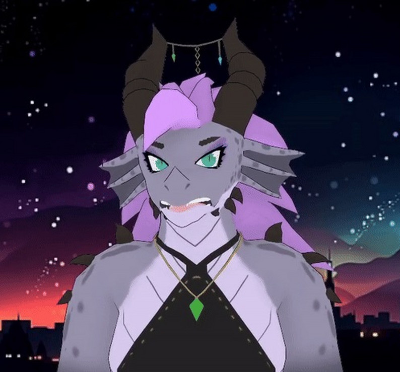Free to use Dragon Girl VTuber Model by FluffyPhocks