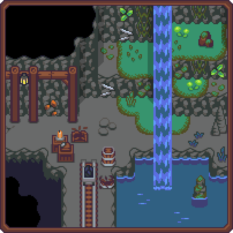 16x16 RPG Cave Tiles by Sun Dog Games